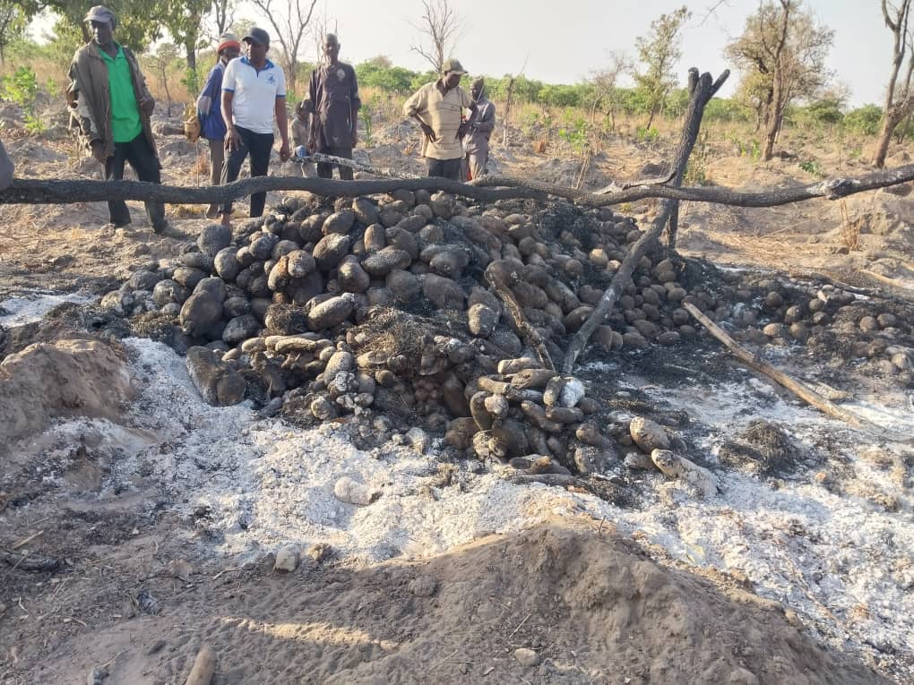 Farmer suspects arson as fire consumes over 1,000 tubers of yam in ...